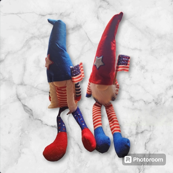 Source Unknown | Accents | Gnomes Patriotic His And Hers 4th Of July ...